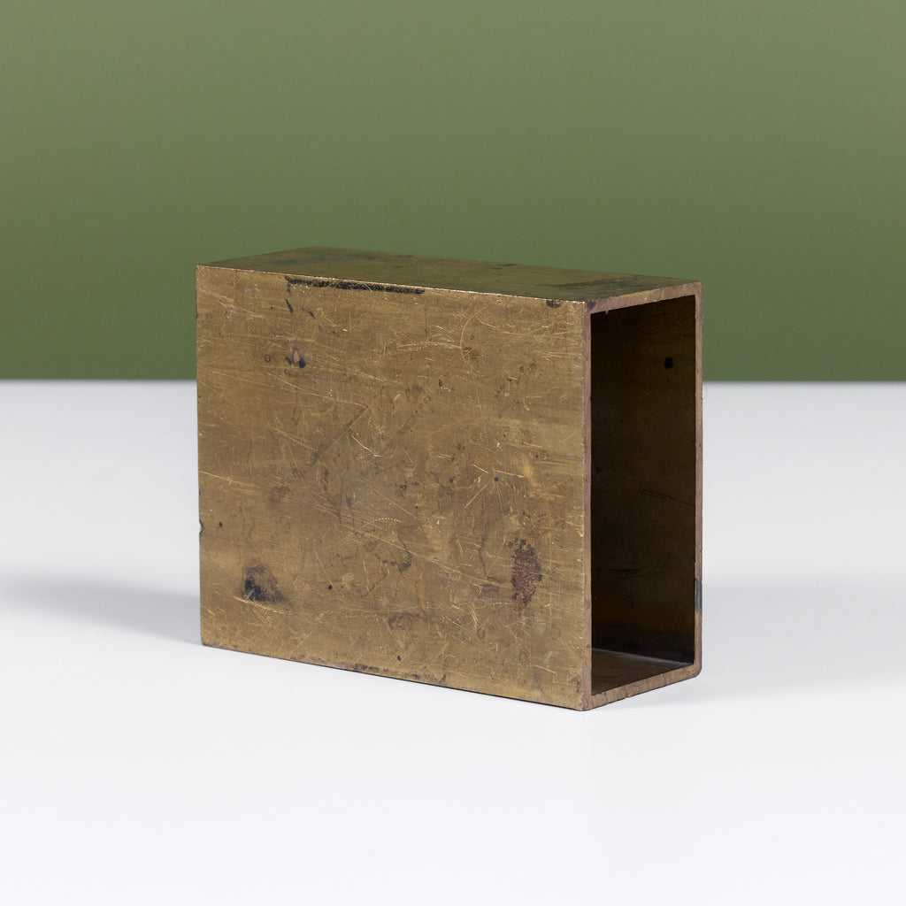 Hollow Brass Rectangular Object – DEN