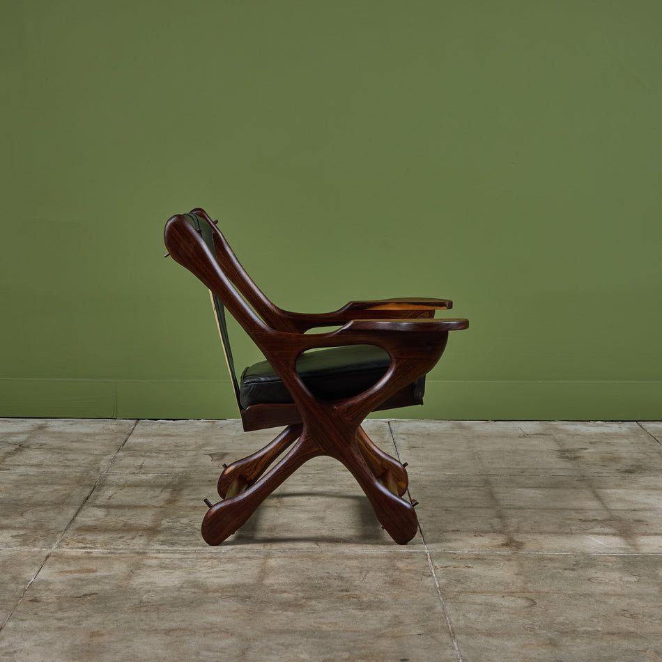 Don Shoemaker Rosewood Swinger Lounge Chair – DEN