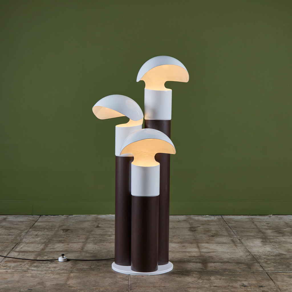 Franco Buzzi Ceriani Tri-Shade Metal Floor Lamp – DEN