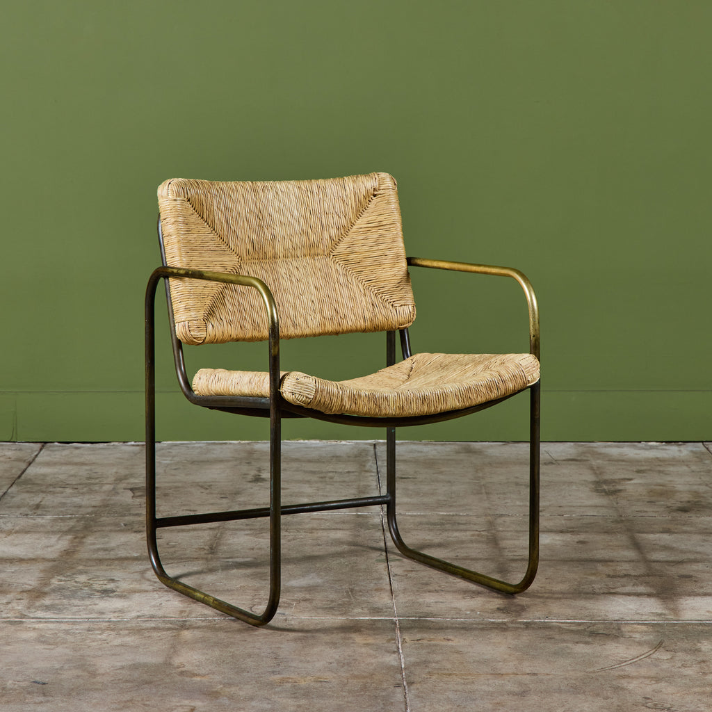 Kipp Stewart Bronze Tube Patio Woven Dining Chair for Terra – DEN