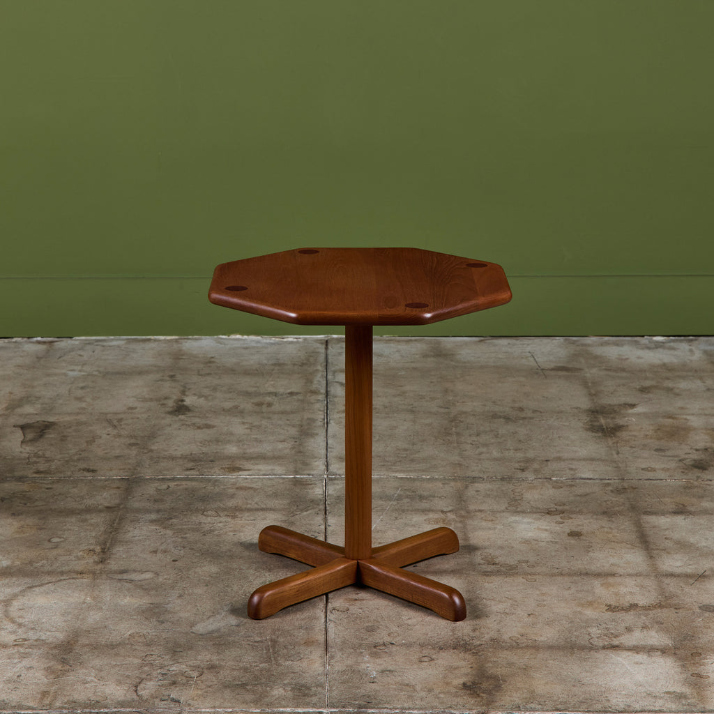 Octagonal Teak Side Table – DEN