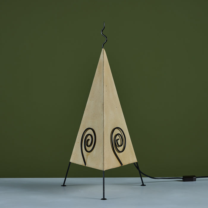 Postmodern Pyramid Paper Shade Table Lamp – DEN