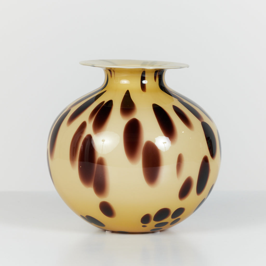 Italian Murano Style Tortoise Shell Glass Vase – DEN